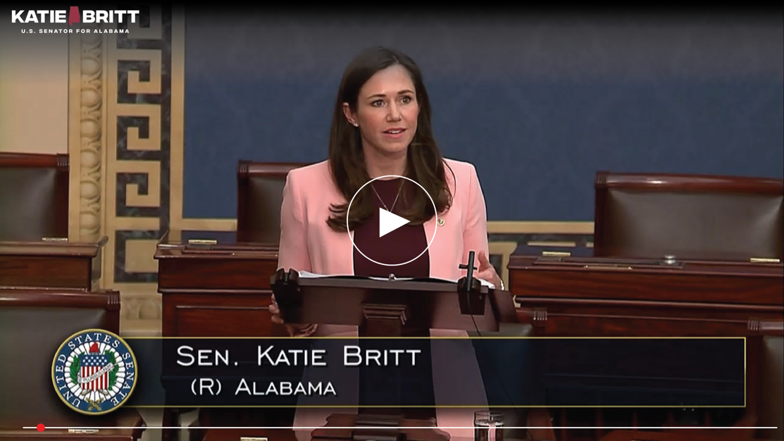 Us Senator Katie Britt No Greater Responsibility Than Making America